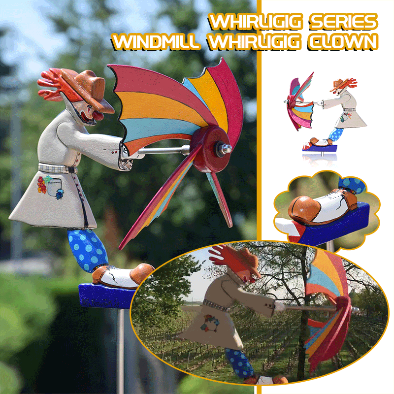Windmill Whirligig Clown - Dzordz Shop