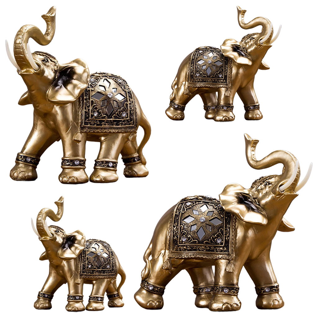 Collectibles Vintage Lucky Elephant Figurine Small Bone China Elephant ...