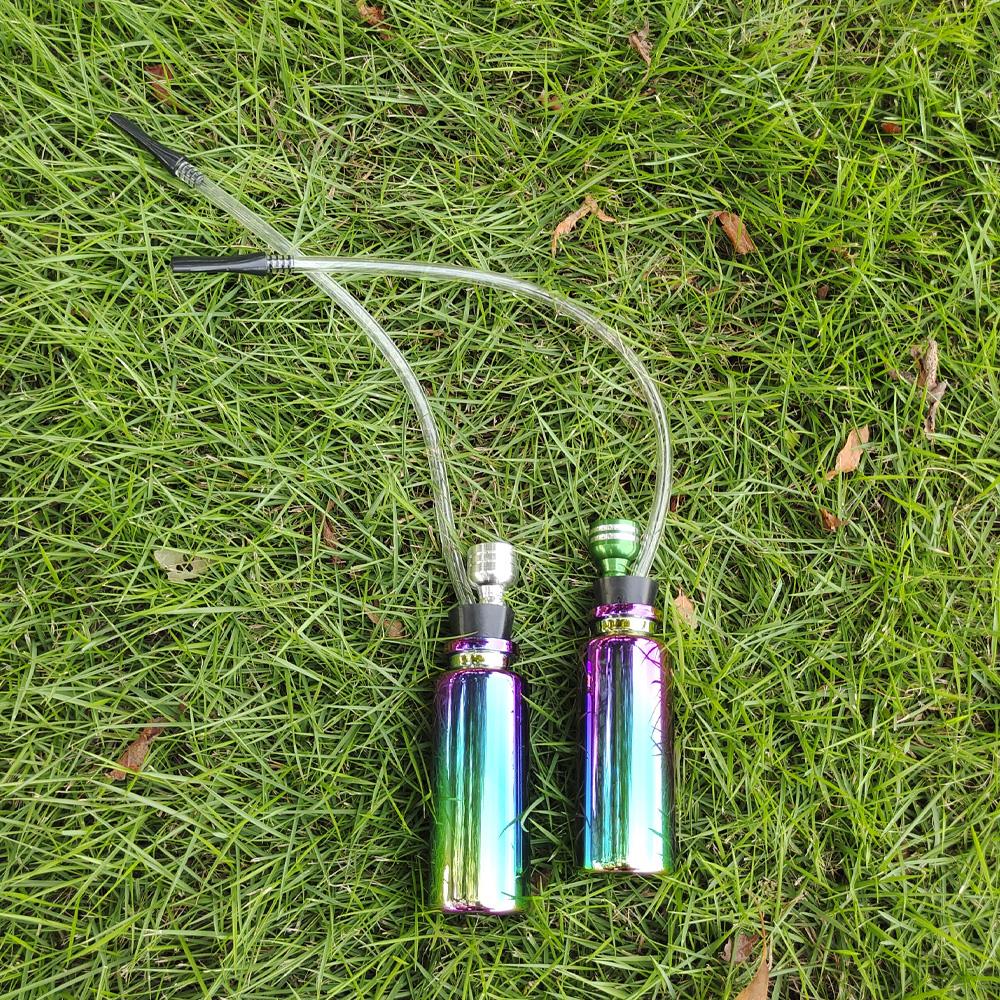 Chicha,Pipe à fumer en verre et métal, Mini narguilé arc-en-ciel, avec ...