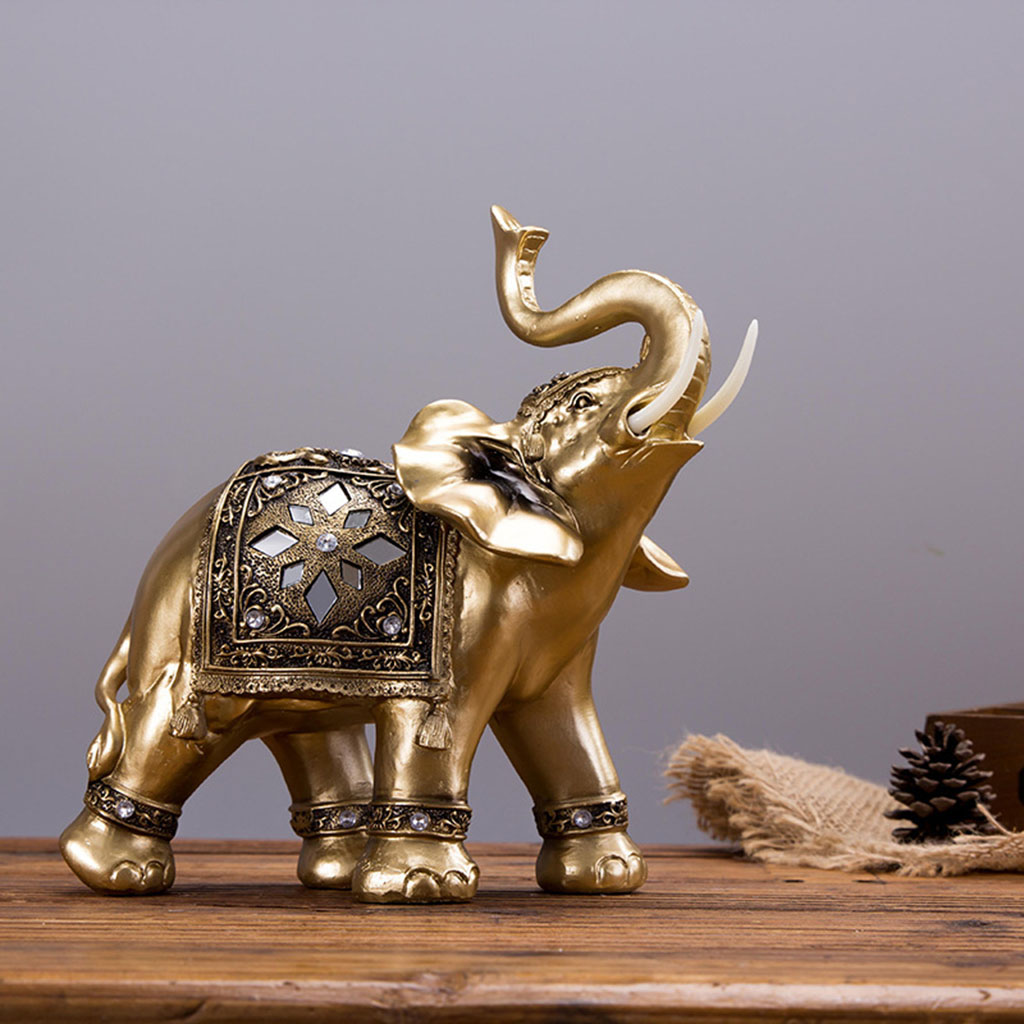 Collectibles Vintage Lucky Elephant Figurine Small Bone China Elephant ...