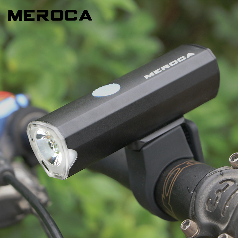 Meroca bike light torch light 500 lumens 2000mAh battery waterproof ...