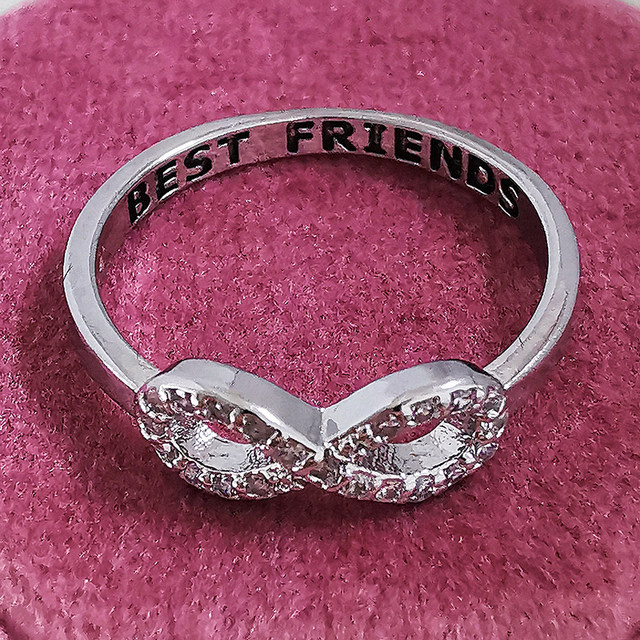 BEST FRIEND Black Mood Valentine s Day Fashion Promise Ring for Women Girl Silver Color Jewelry R4411 AliExpress