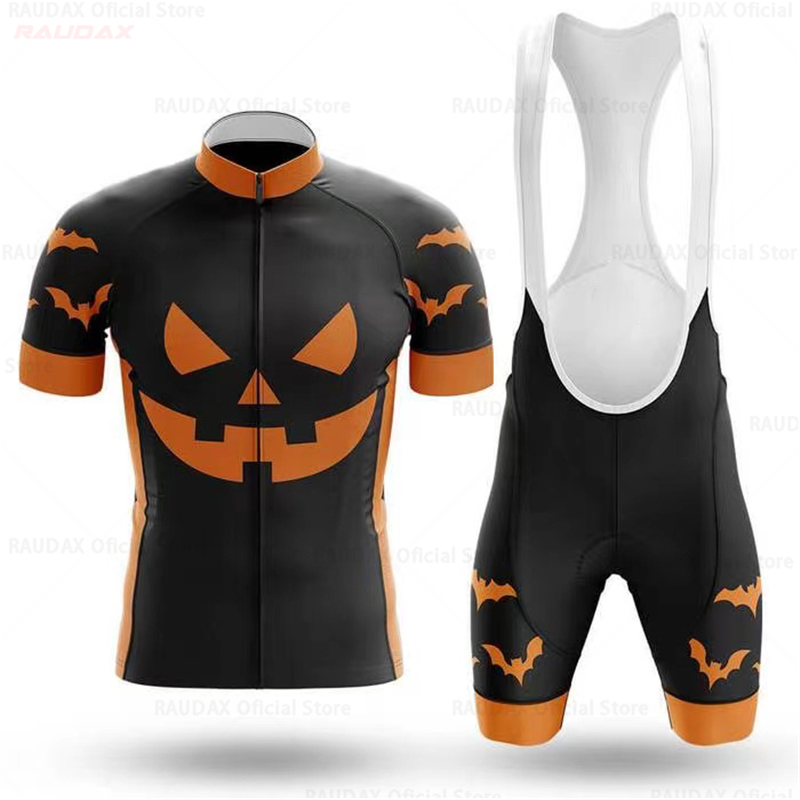 Couple Outfit Cycling Jersey Set 2021 Halloween Summer Mountain Bike ...