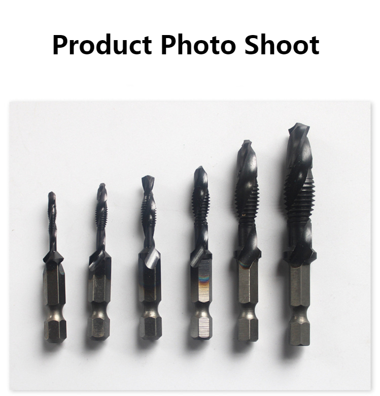 FILIERE - BUSE DE FILAGE - TARAUD,m8--Machine à visser en composite de Cobalt, tige hexagonale ...