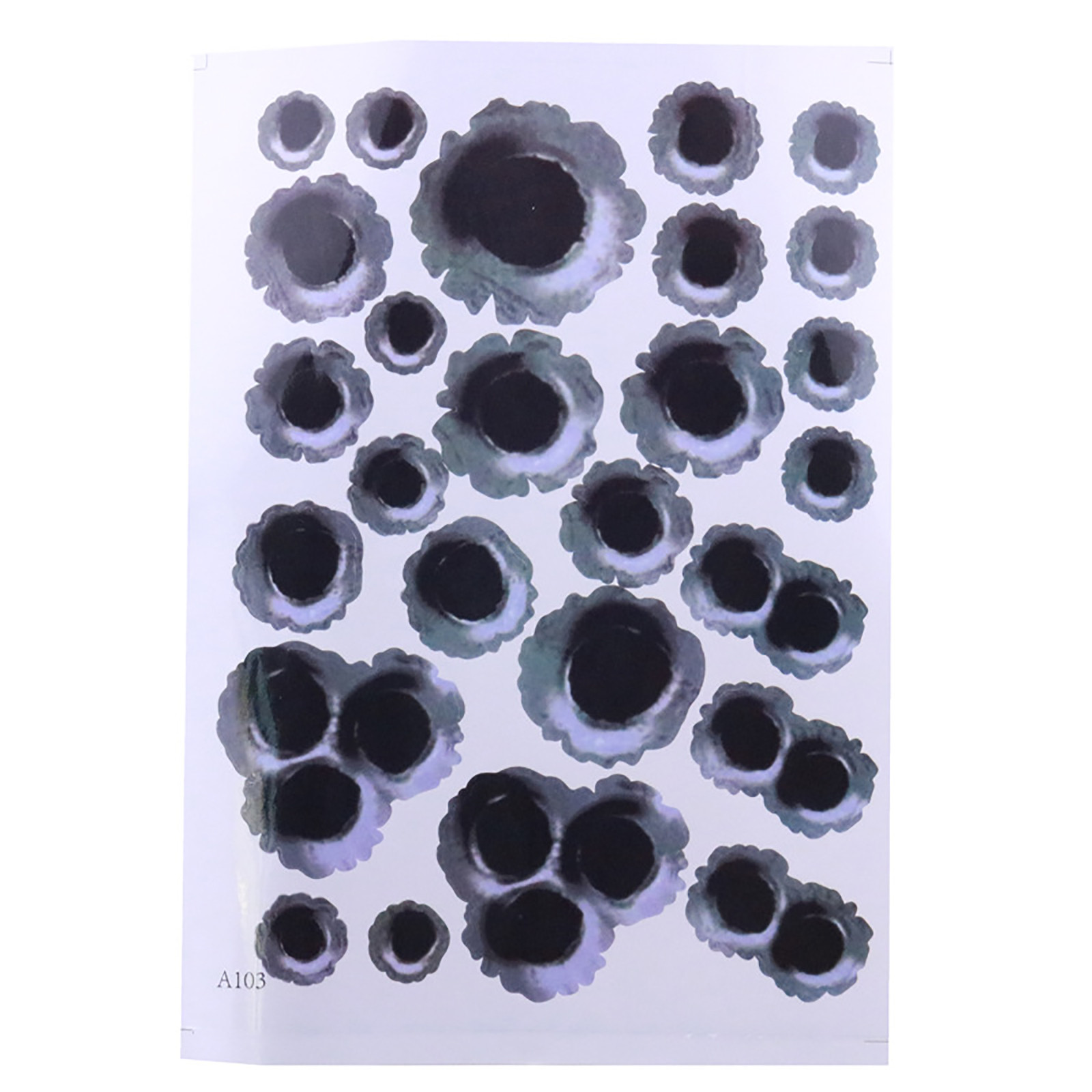 Bullet Hole In Metal Tattoo