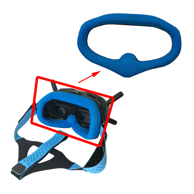 Faceplate Eye Pad Skin friendly Fabric Foam Padding for DJI FPV Goggles AliExpress