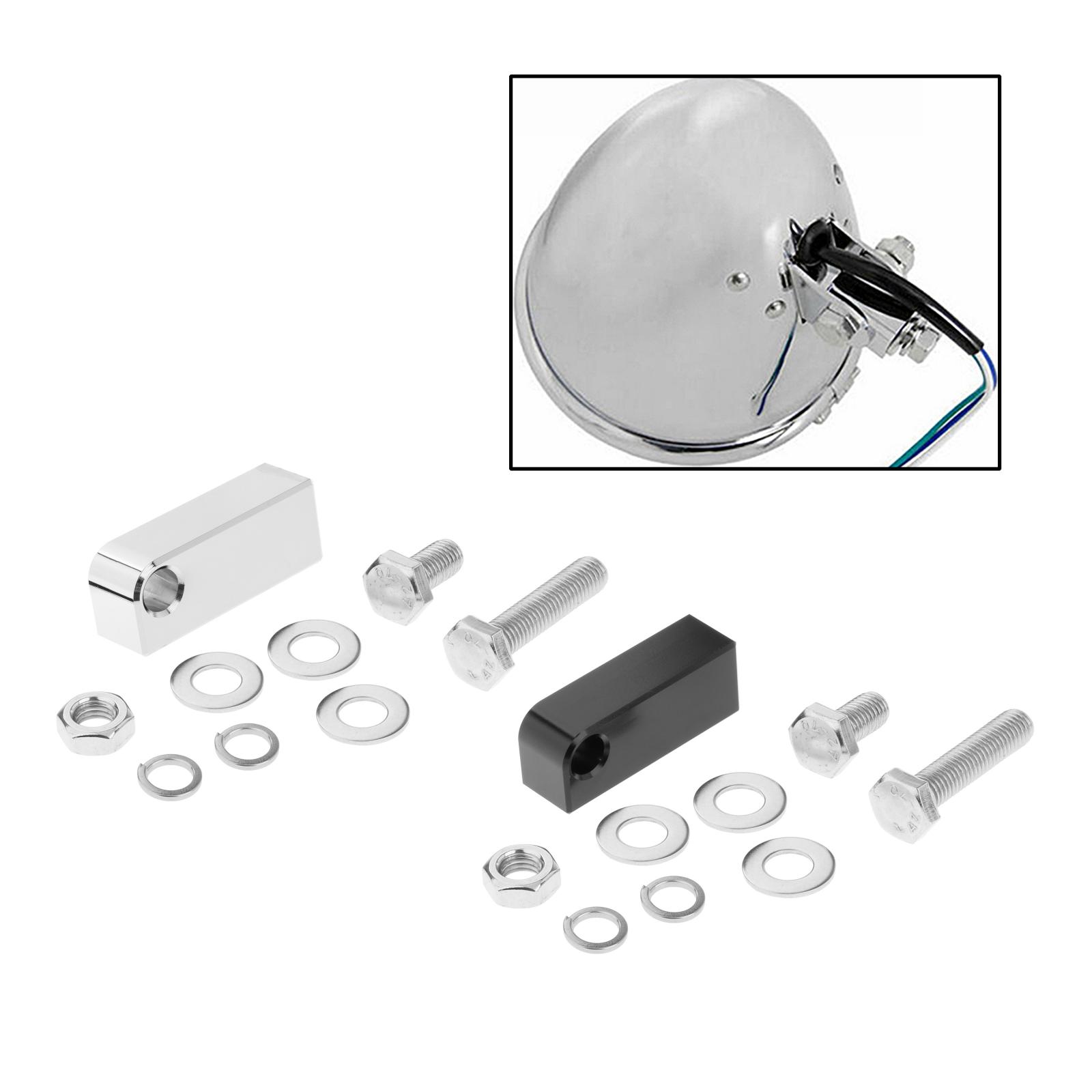 Phares et optiques,Support d'extension de phare de moto pour Harley ...