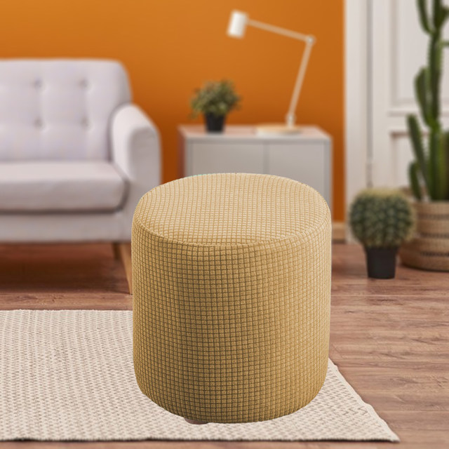 Round ottoman covers store