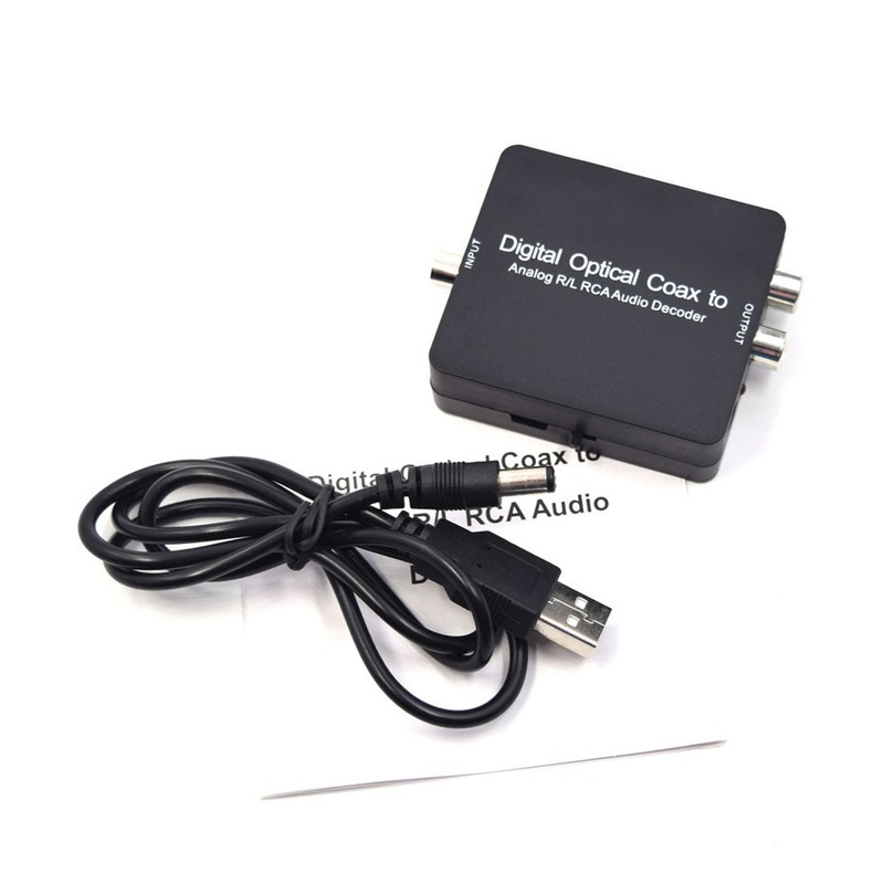 DAC Amp Digital To Analog Audio Converter RCA Jack Headphone Amplifier ...