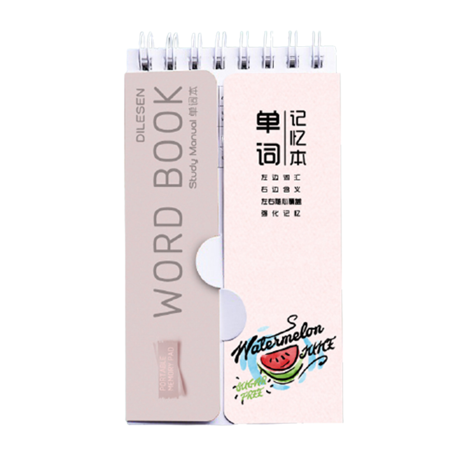 CAHIER,Orange--Mini carnet à spirale Portable de 80 Pages, carnet de ...