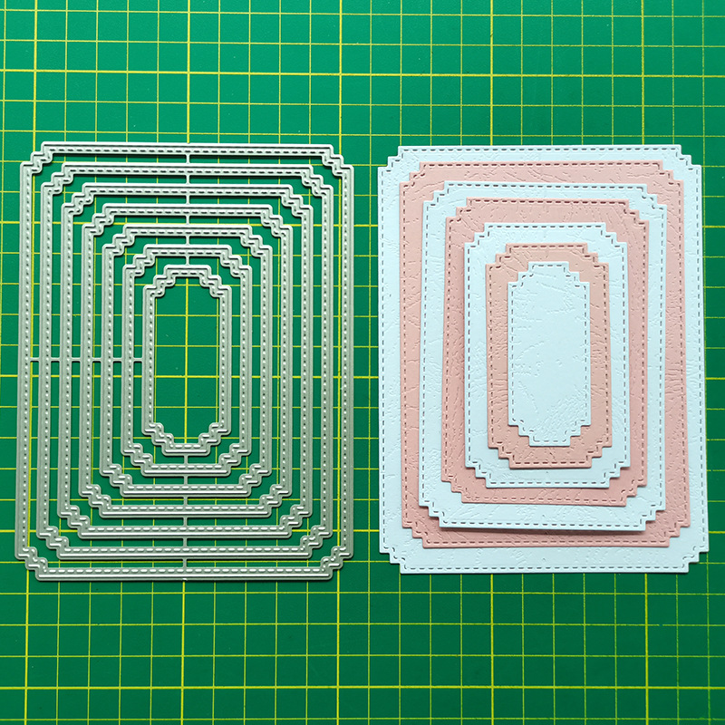 Rectangular Basic Border Cutting Dies Stamps Dies Scrapbooking Mold Cut ...