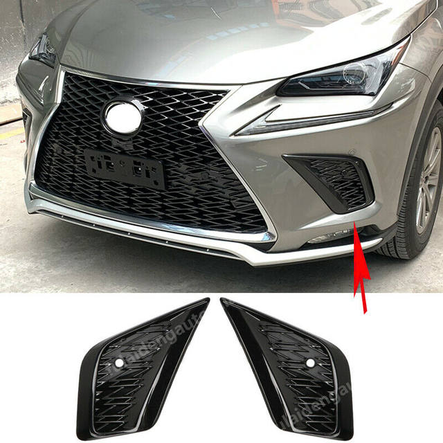 Fits For Lexus Nx300h 2018 2021 Abs Sport Style Front Bumper Fog Light Cover Grille Frame Moulding Car Accessories 2pcs Chromium Styling AliExpress