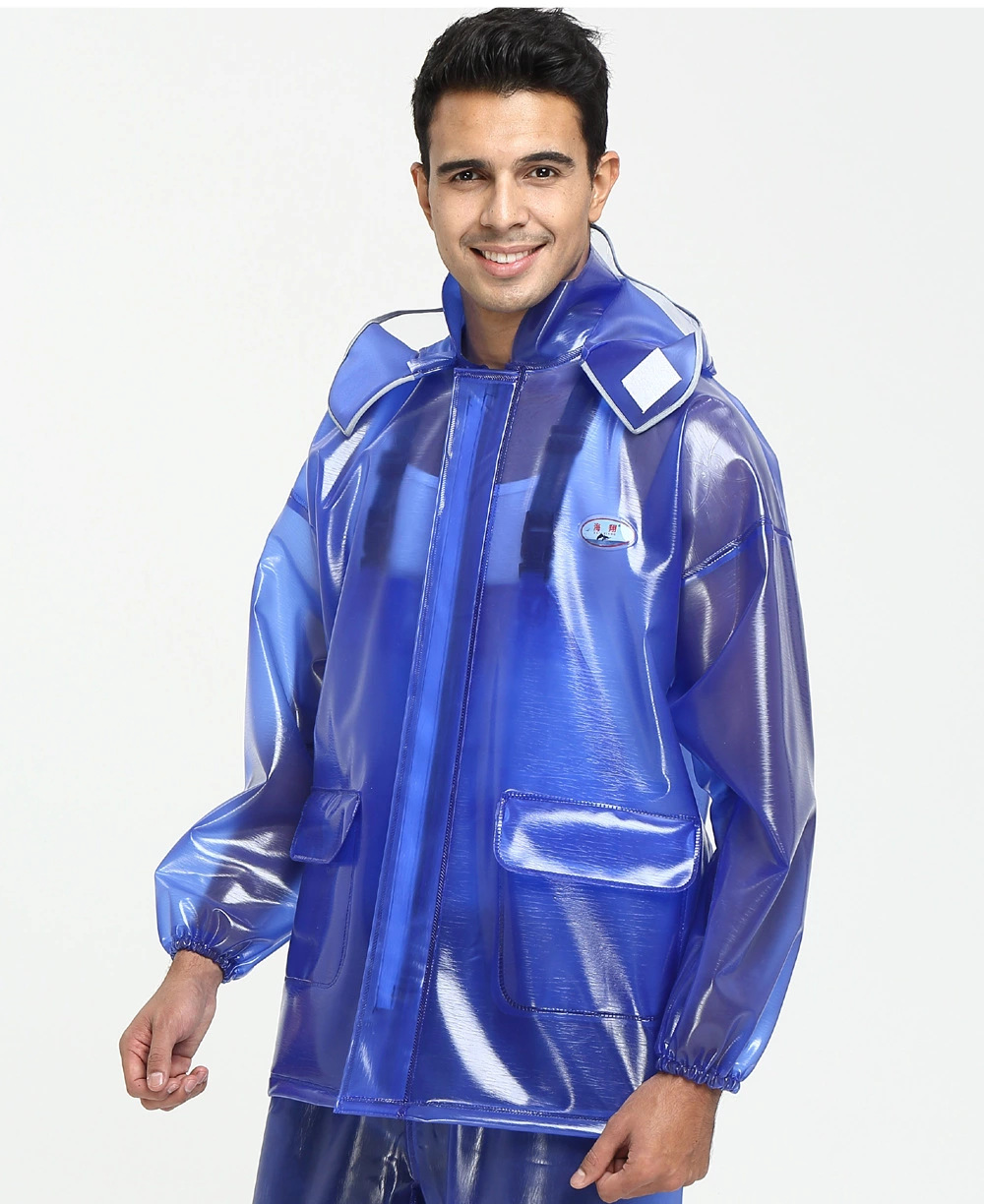 Trench,Combinaison imperméable transparente pour hommes, veste ...