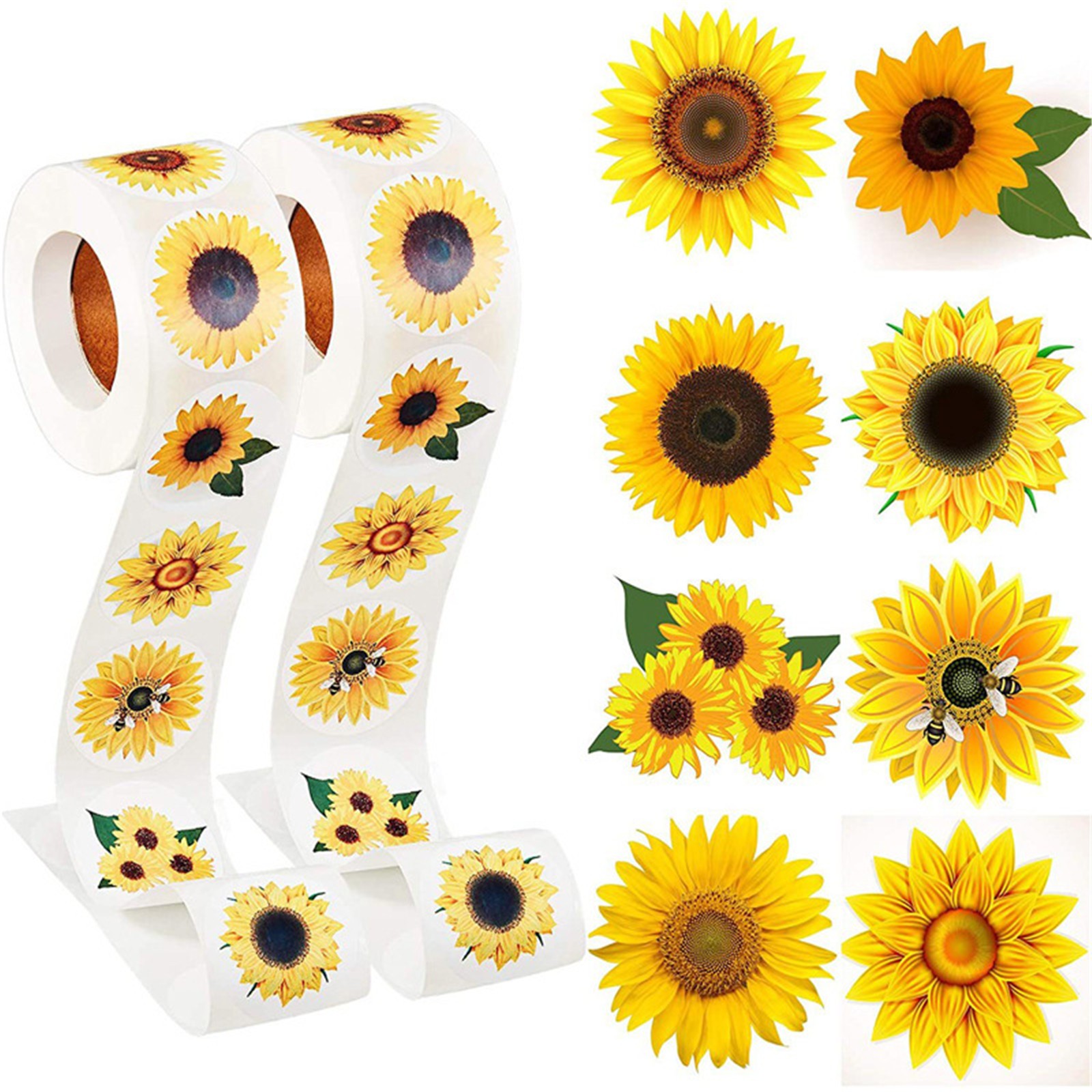 Papercraft Flower Sticker Daisy stickers Envelope seals Sticker sheet ...