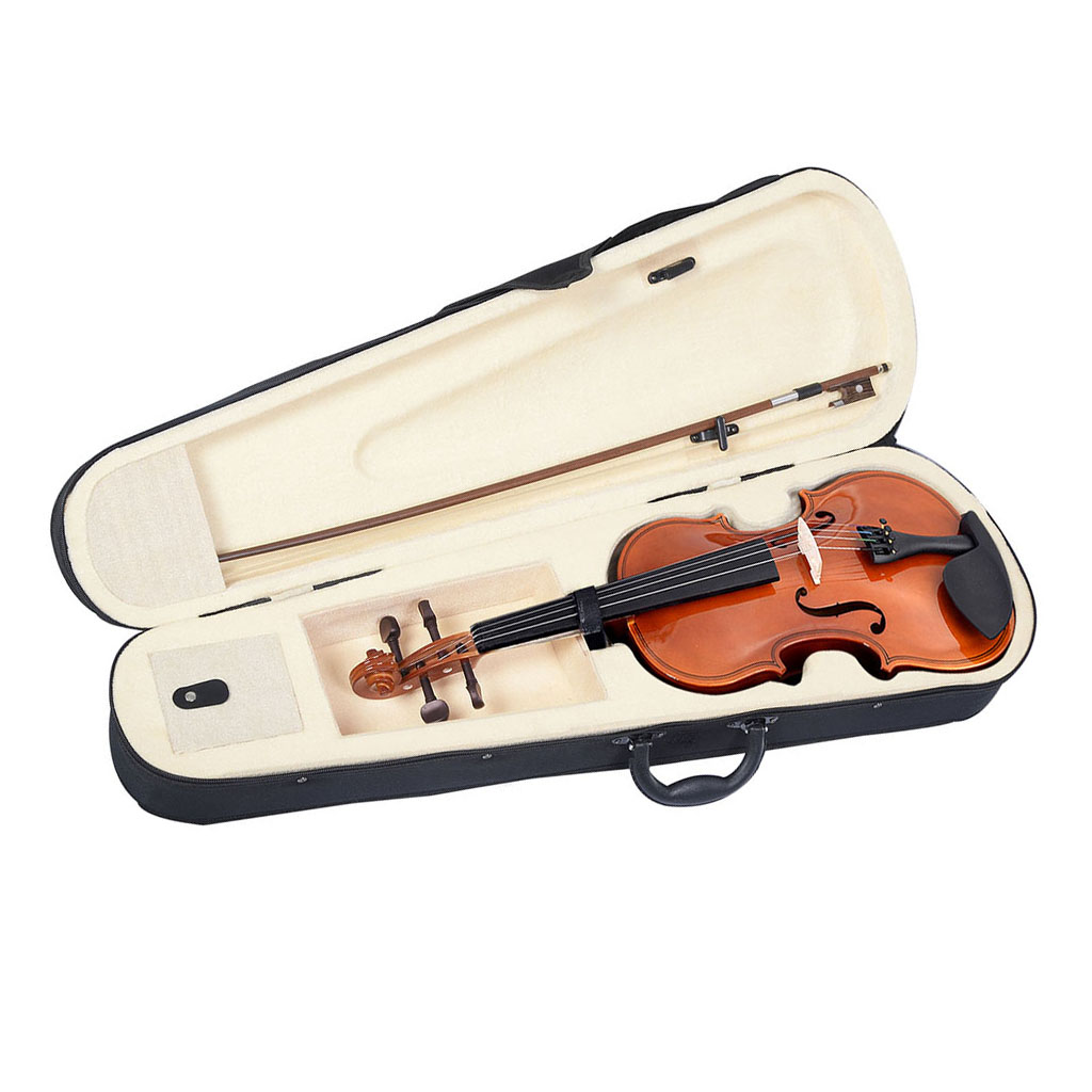 Natural Acoustic Violin with Case Bow Rosin Stringed Instrument for ...
