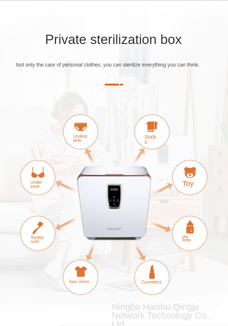 Small household underwear disinfection cabinet clothing ozone ...