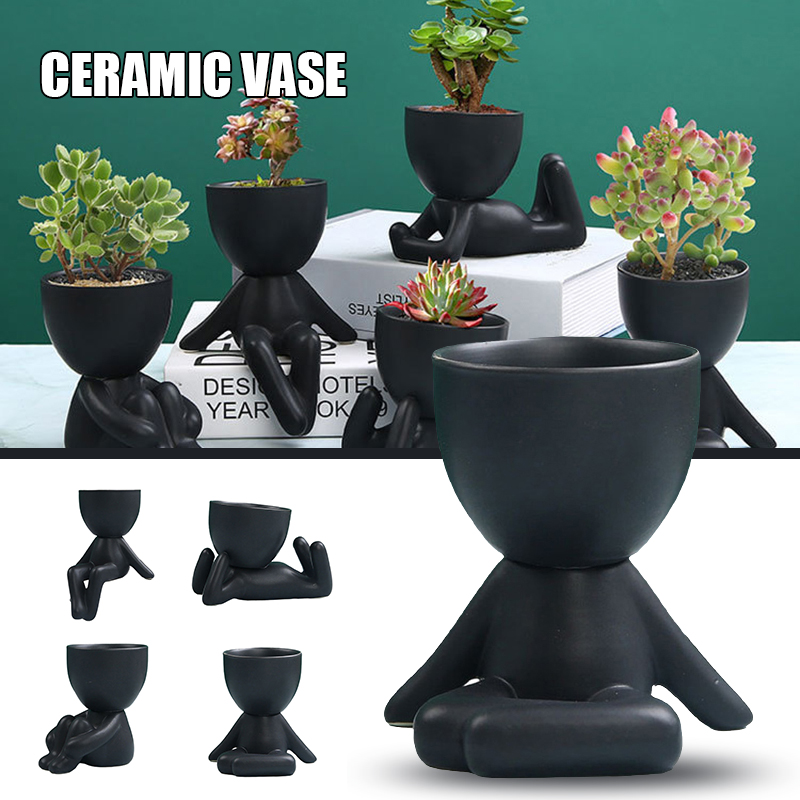 POT DE FLEUR,A-1pcs--Pot de jardinière décoratif Succulent avec trou de ...