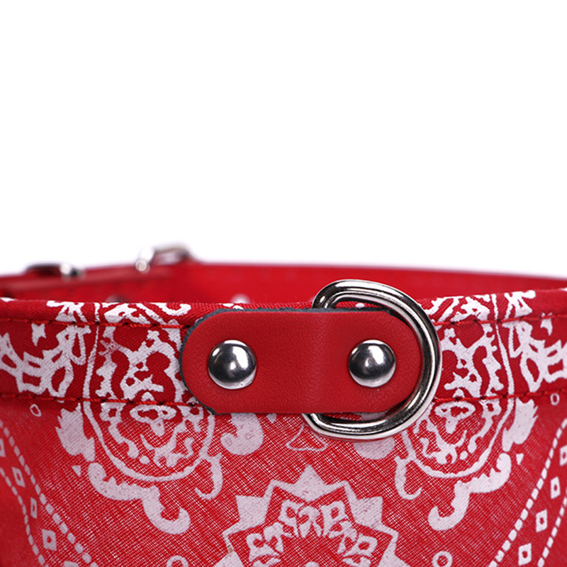 Collier,Collier Bandana Réglable pour Chien et Chat,Accessoire en PU ...