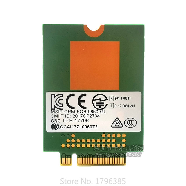 4G LTE Network Card Fibocom L850-GL 4G LTE Cat9 Module - M.2 Network ...