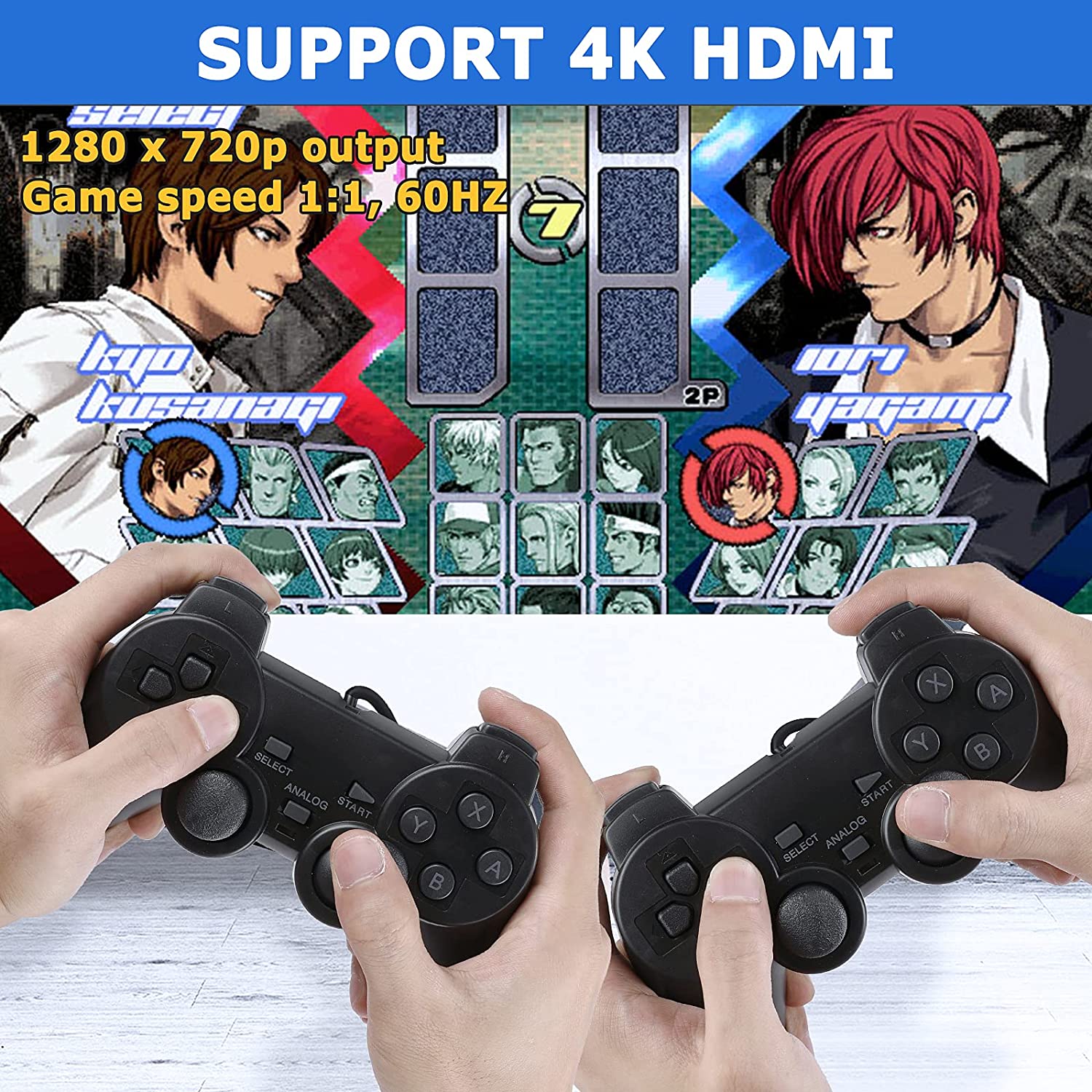 Noir - Console de jeux vidéo familiale PAP II, compatible 4K et HDMI ...