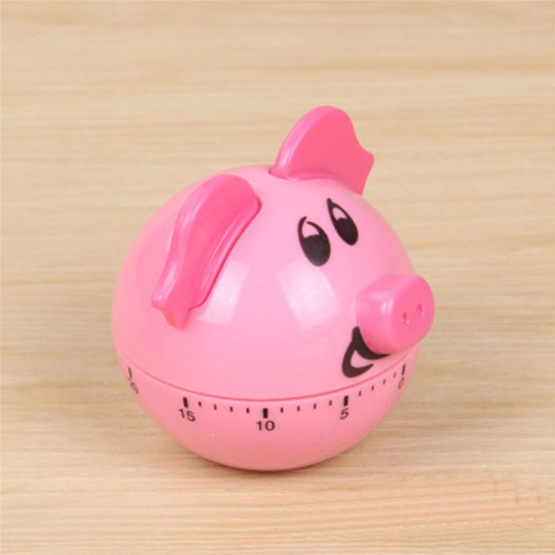 60 Min Kitchen Mechanical Timer Pig Shape Manual Timer Cooking Back ...