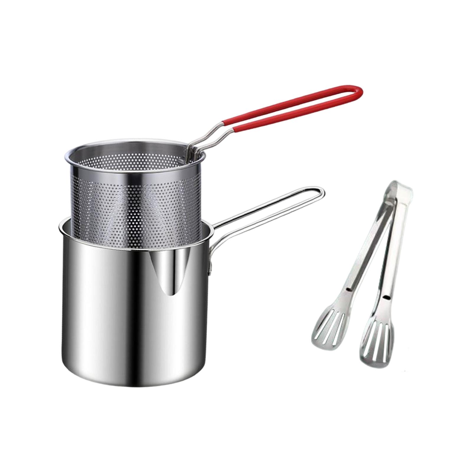 Portable Deep Frying Pot Deep Frying Tempura French Fries Fryer With ...