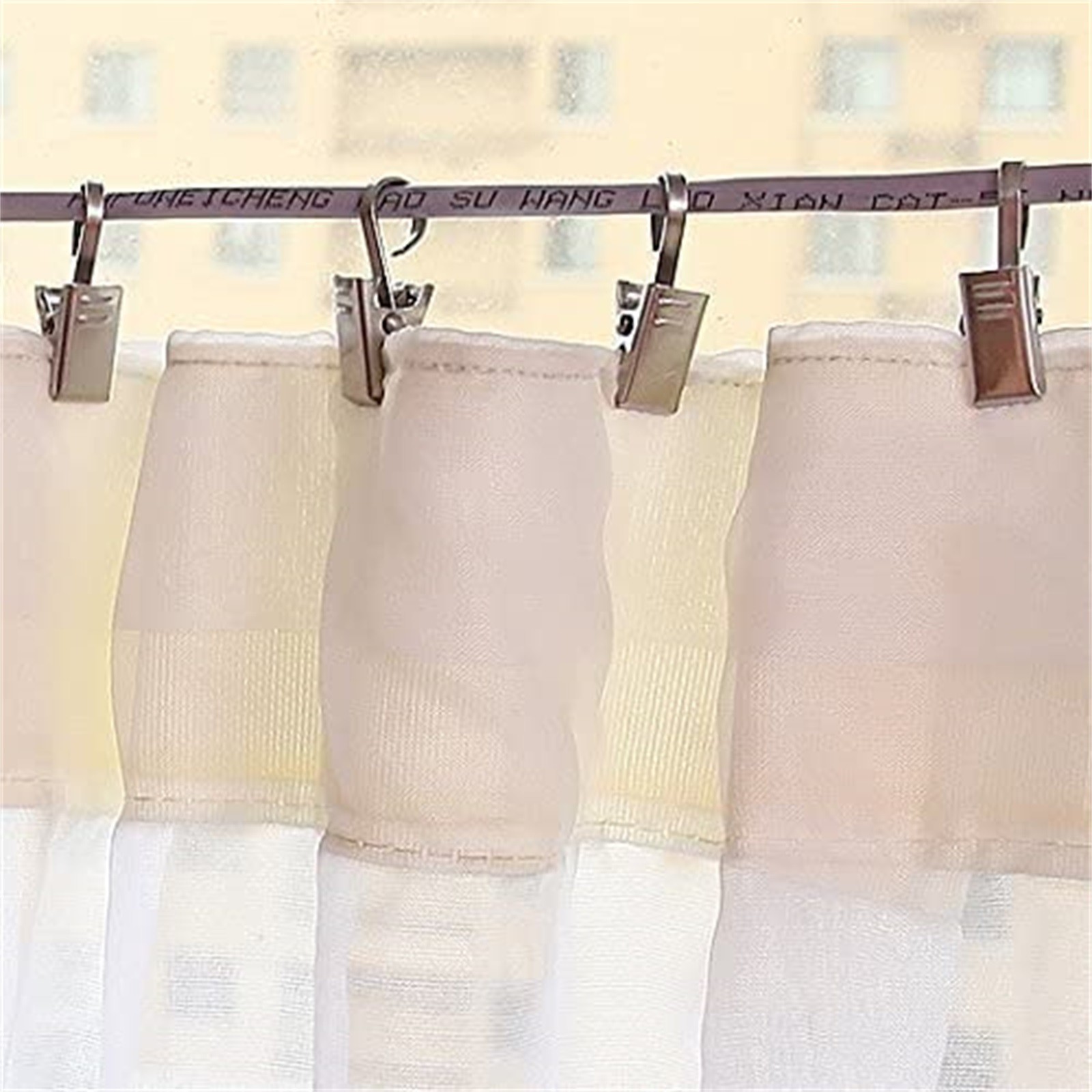 Pince à linge,Pinces à rideaux en acier inoxydable, 10 pièces ...