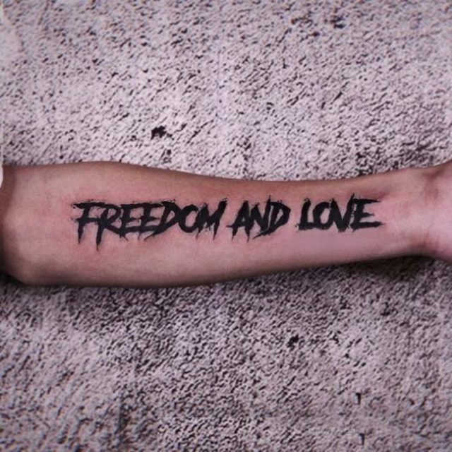 Freedom Wrist Tattoo