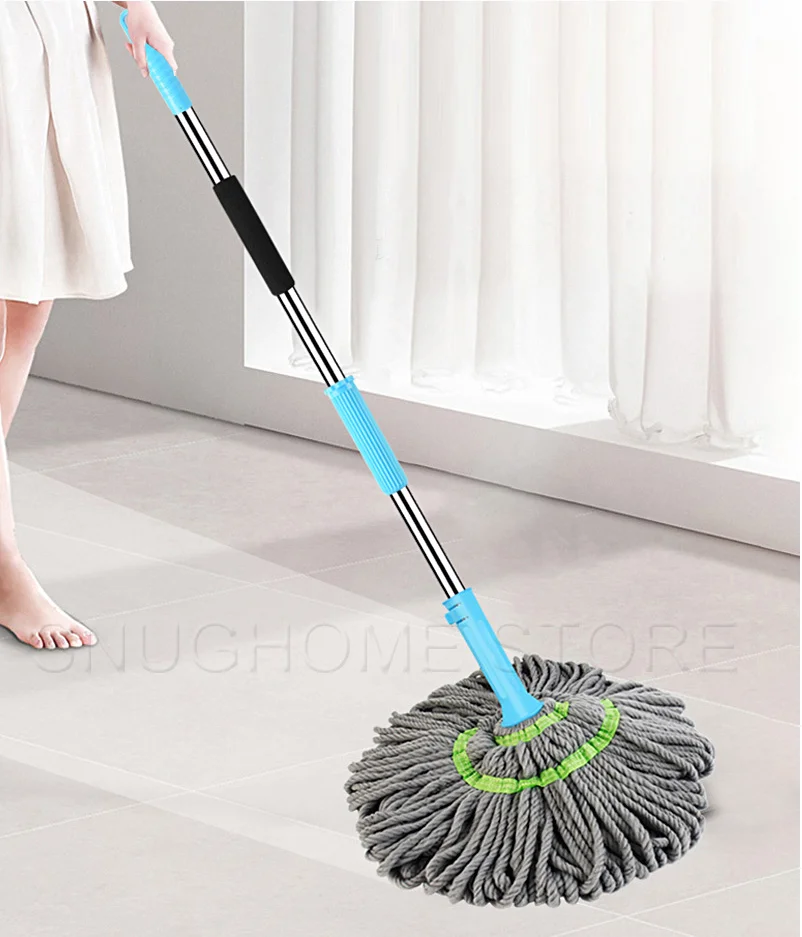 Self Wringing Mop for Wash Floor Squeeze Lazy Spin - myhomelyproduct