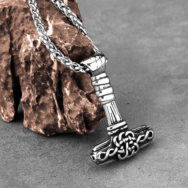 Mjolnir Pendant Bone