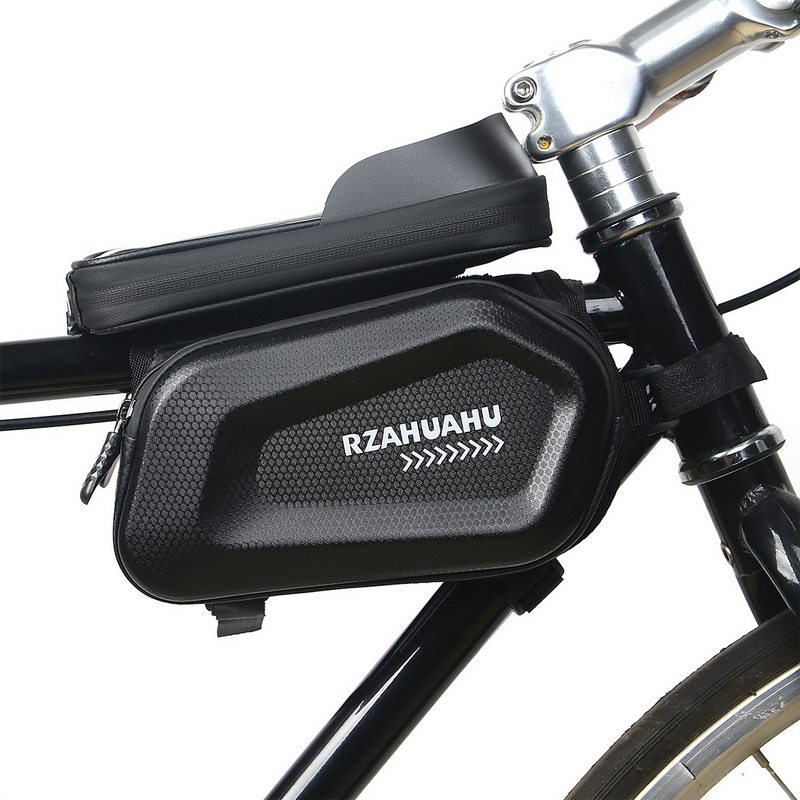 RZAHUAHU Hard Shell Mountain Bike Bicycle Bag Front Beam Bag Bicycle ...