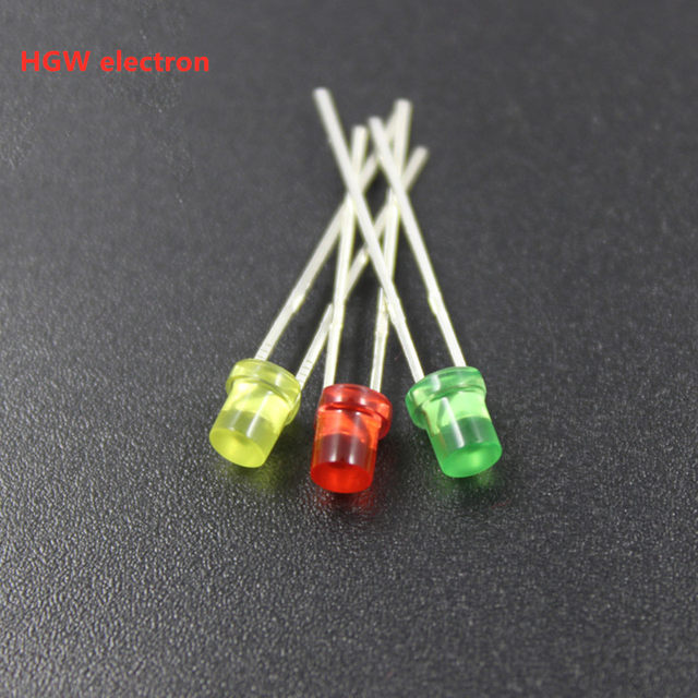 Red Led 3 Mm Wired 3mm Flat Head Water Clear LEDs With Resistors - All ...