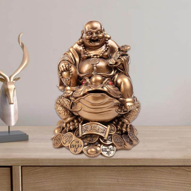 Golden Laughing Buddha Money Frog