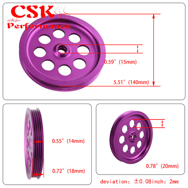 Performance Pulley Set JDM Aluminum Pulley Kit For Skyline GT-R RB20 ...