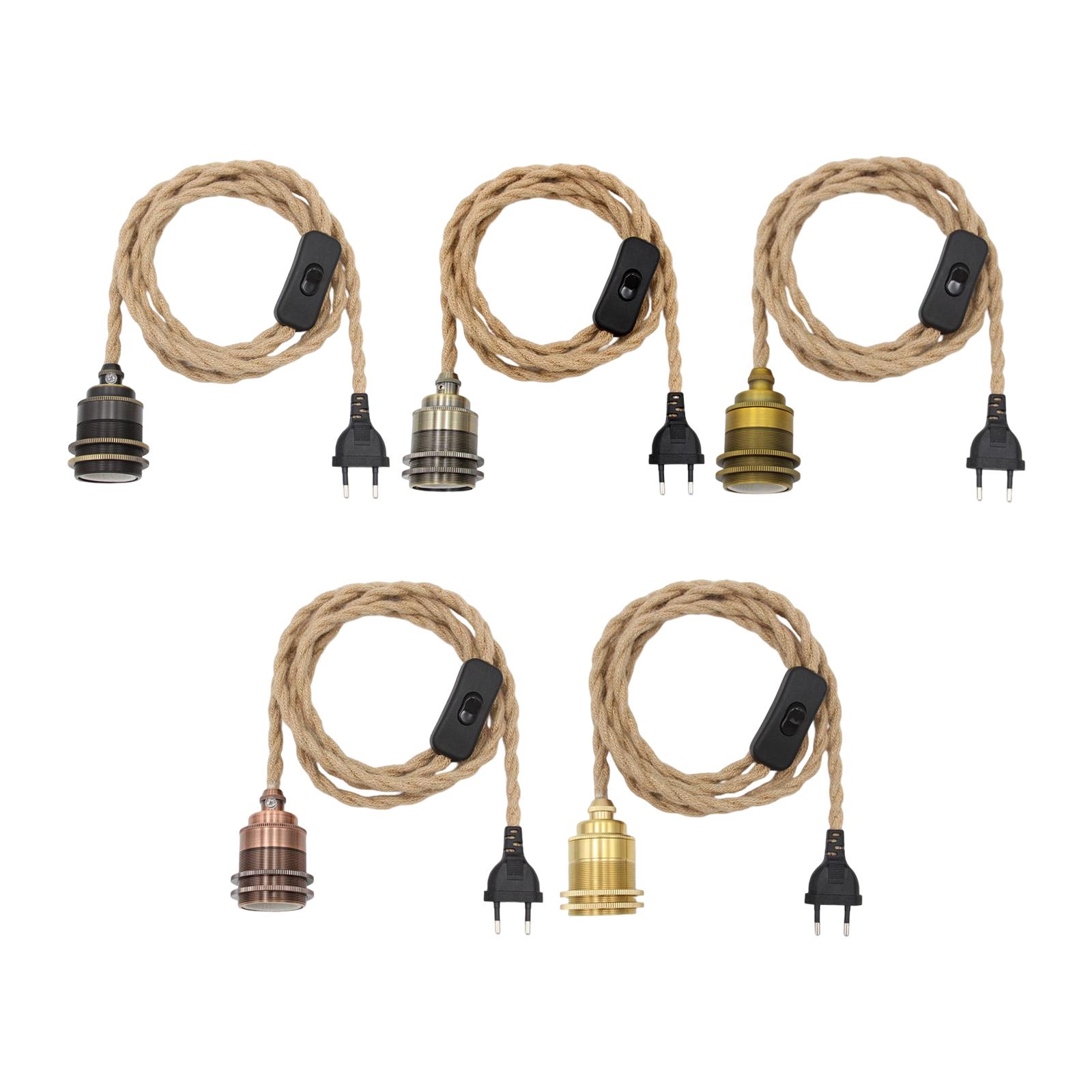 Vintage Style Lamp Power Cord Retro Lamp Cable with Switch Home Decor ...