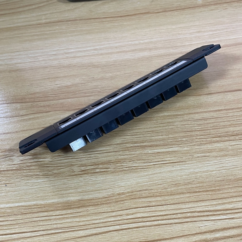 Adaptateur de câble réseau RJ45, 8 ports, panneau de raccordement CAT6 ...