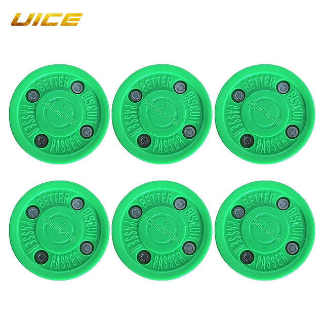 Slides Like Ice Puck Green Biscuit Hockey Puck 2-Pack | Original ...