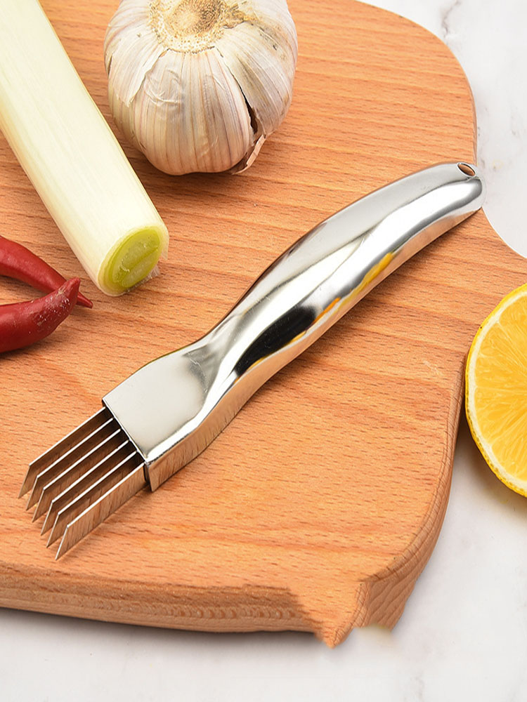 1 pièces UN - Trancheuse à oignon, Broyeur à ail, Couteau, Râpes à ...