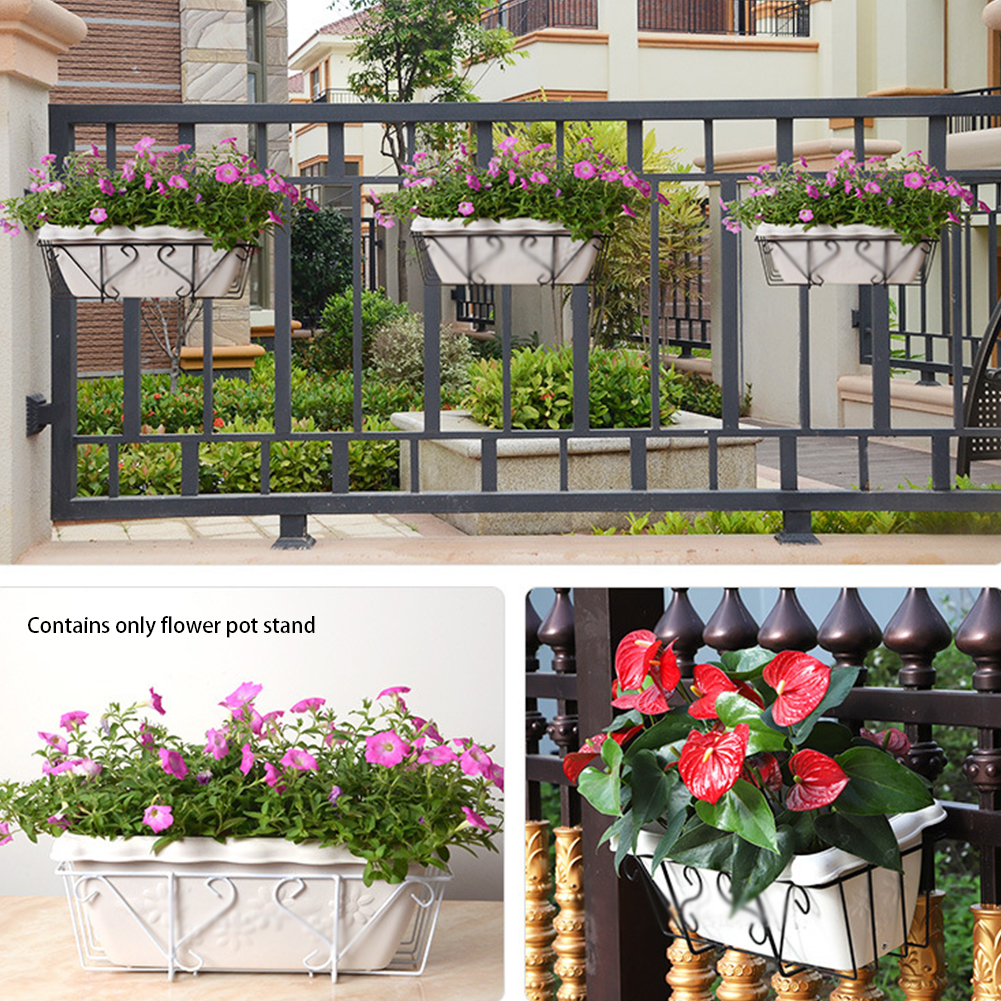 Pots - Bacs - Jardinières,Porte-Pot de fleurs en fer,support de balcon ...