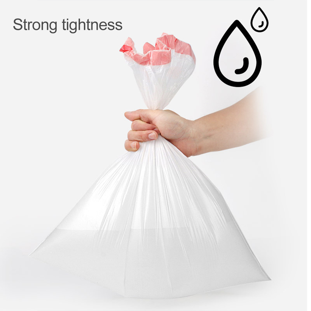 75pcs Disposable Drawstring Trash Bag Garbage Bags Rubbish Pouch ...