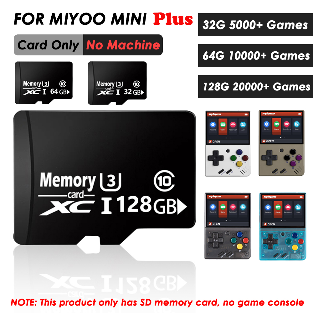 64 Go - Carte mémoire TF pour console de jeu, Carte SD pour MIYOO MINI ...
