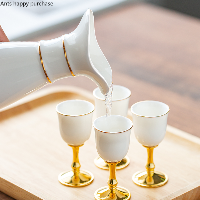 White ceramic drinking glasses store