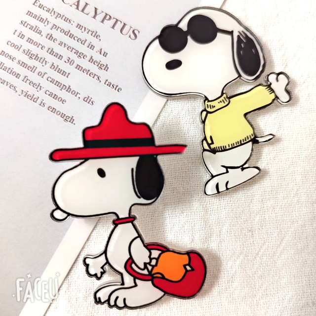 Snoopy Brooch Acrylic Pins Children s Cartoon Badges Backpack Hat Shirt Lapel Pin Fashion Women Decor Accessories Jewelry Gifts AliExpress