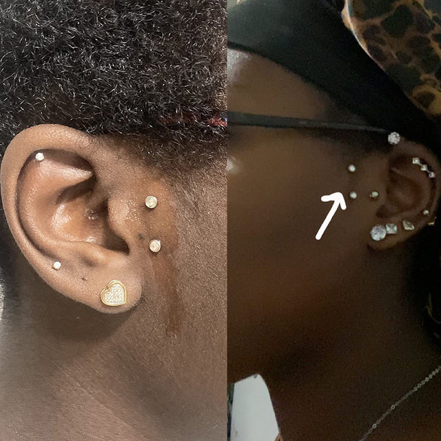 Heup Dermale Piercing