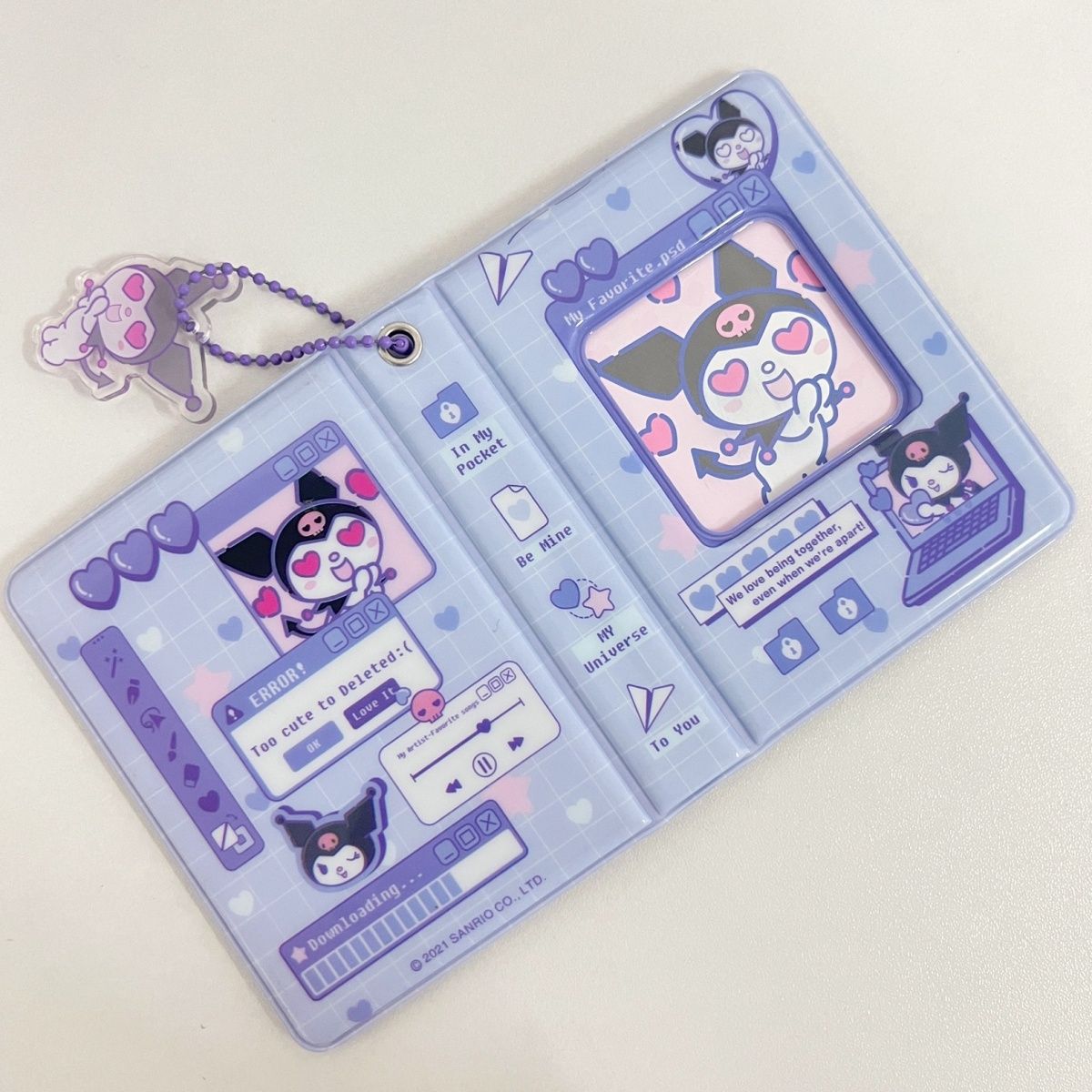 Cute Sanrio Card Binder Cinnamoroll Kuromi Melody Hello Kitty Pom Pom ...