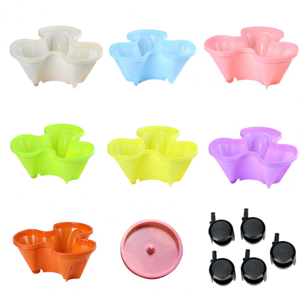 POT DE FLEUR,Rose--Pots de fleurs empilables à plusieurs niveaux, large ...