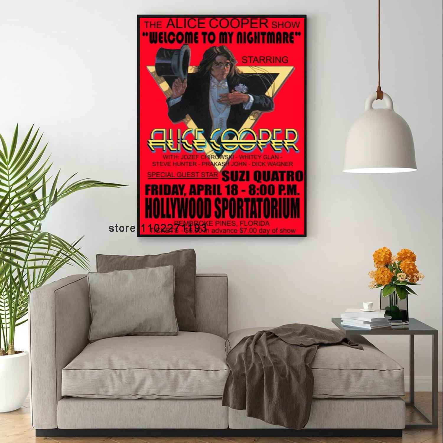 Alice Cooper Singer Poster Decoration Art 24x36 Poster Wall Art ...