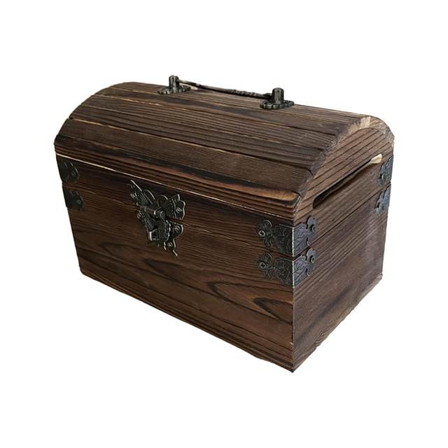 Cofre Del Tesoro De Madera Para Bodas Caja Madera Con Tapa Ajuny Caja