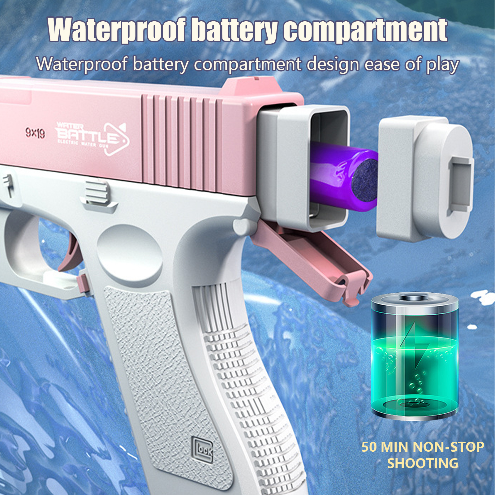 2023 Nieuwe Waterpistool Elektrische Glock Pistool Schieten Toy ...