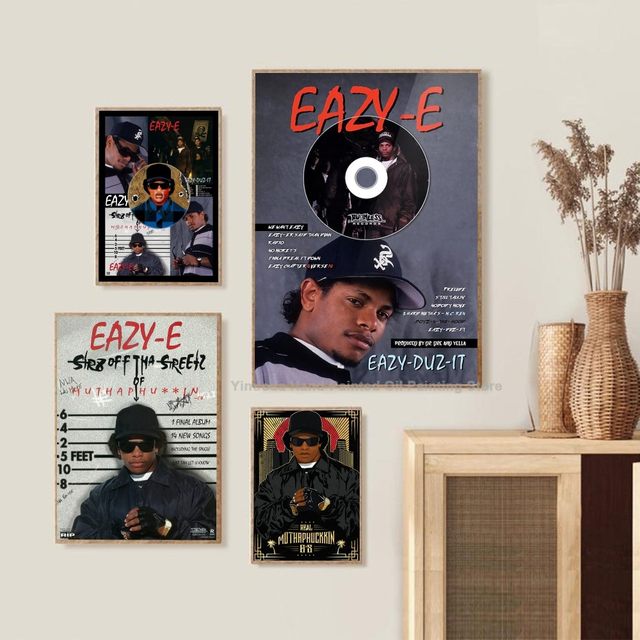 Eazy E Pintura West Coast Póster De Rapero Eazy E Retro, Papel